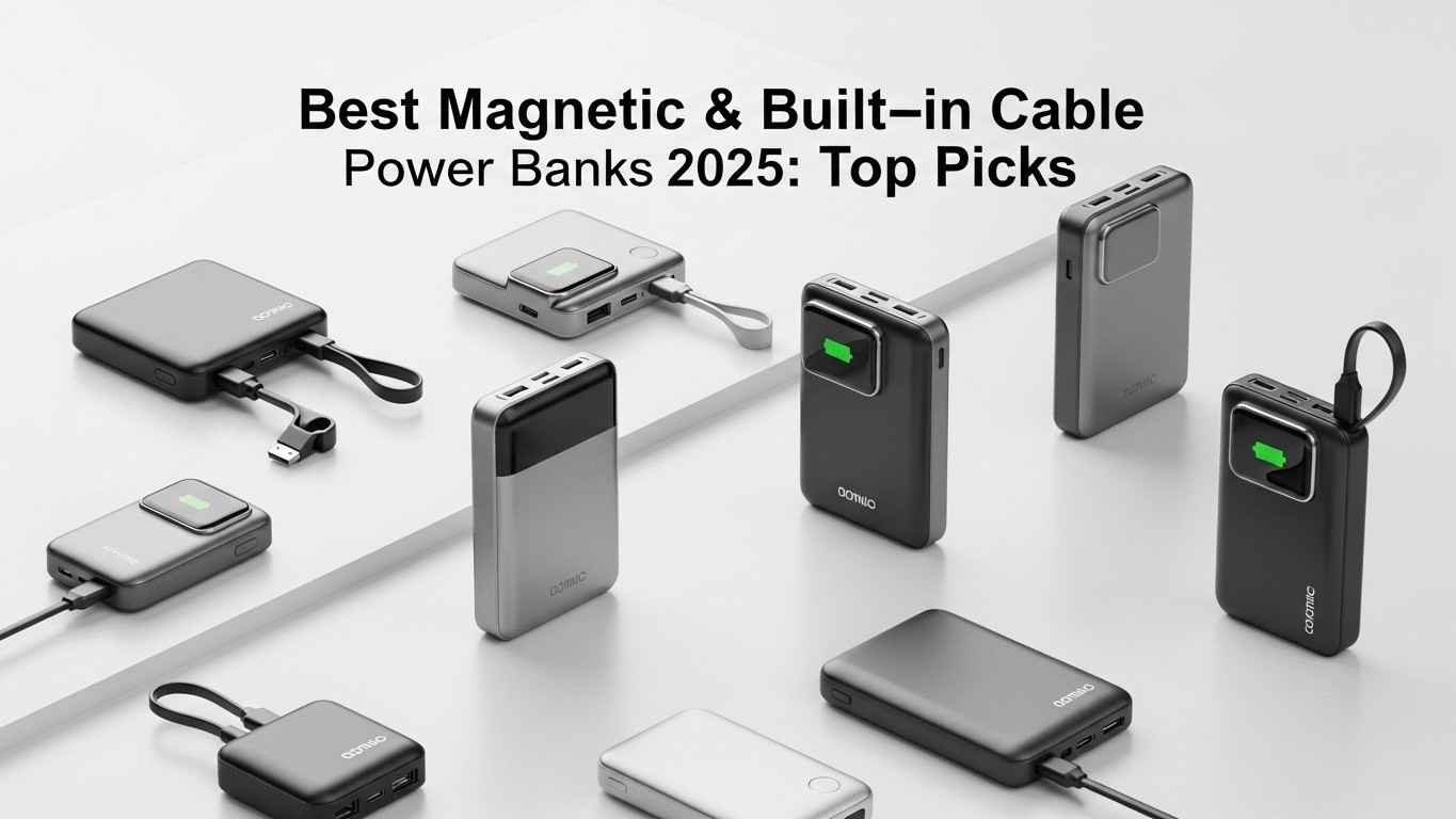 Best Magnetic & Built-in Cable Power Banks in 2025 | Top Affordable ...